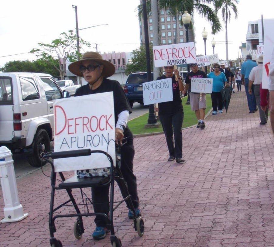 Sunday pickets still going strong: Defrock Archbishop Anthony Apuron ...