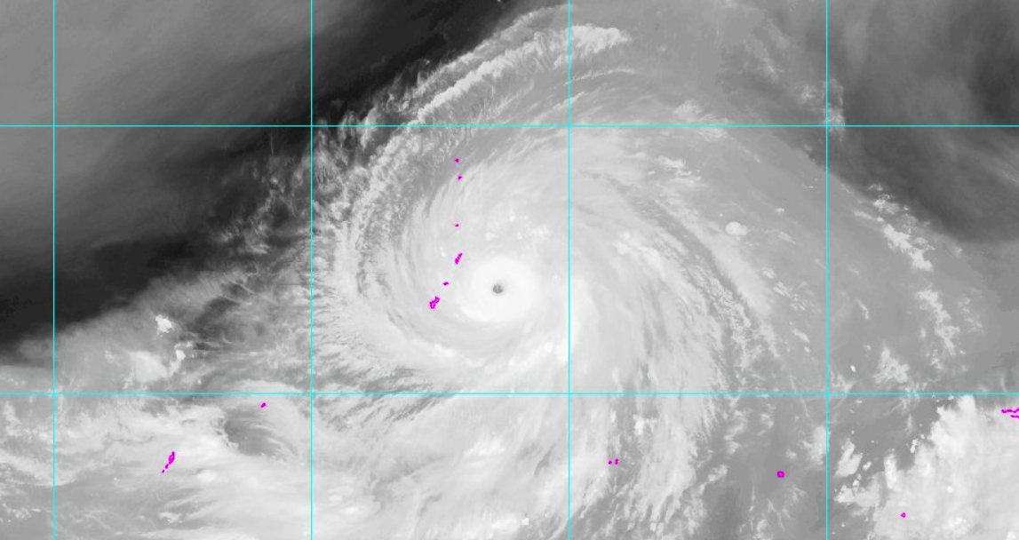 Yutu now a super typhoon -- "The current track brings Yutu just south ...