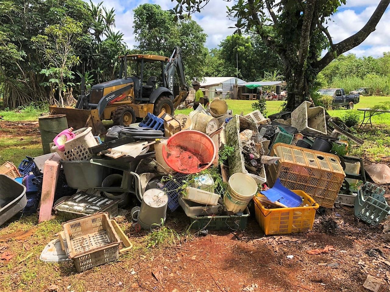 Mountains of trash overwhelm Swamp Road dengue mitigation - KUAM.com ...