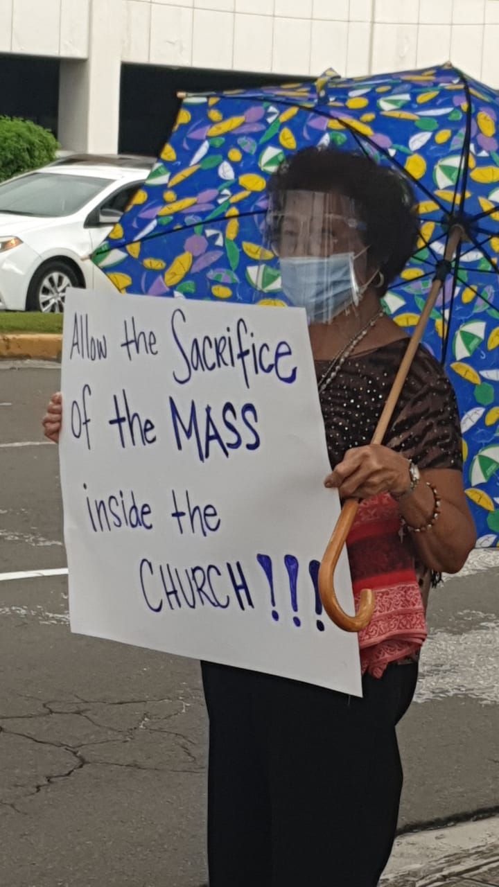 Group of Catholics protest in support of indoor Mass - KUAM.com-KUAM ...