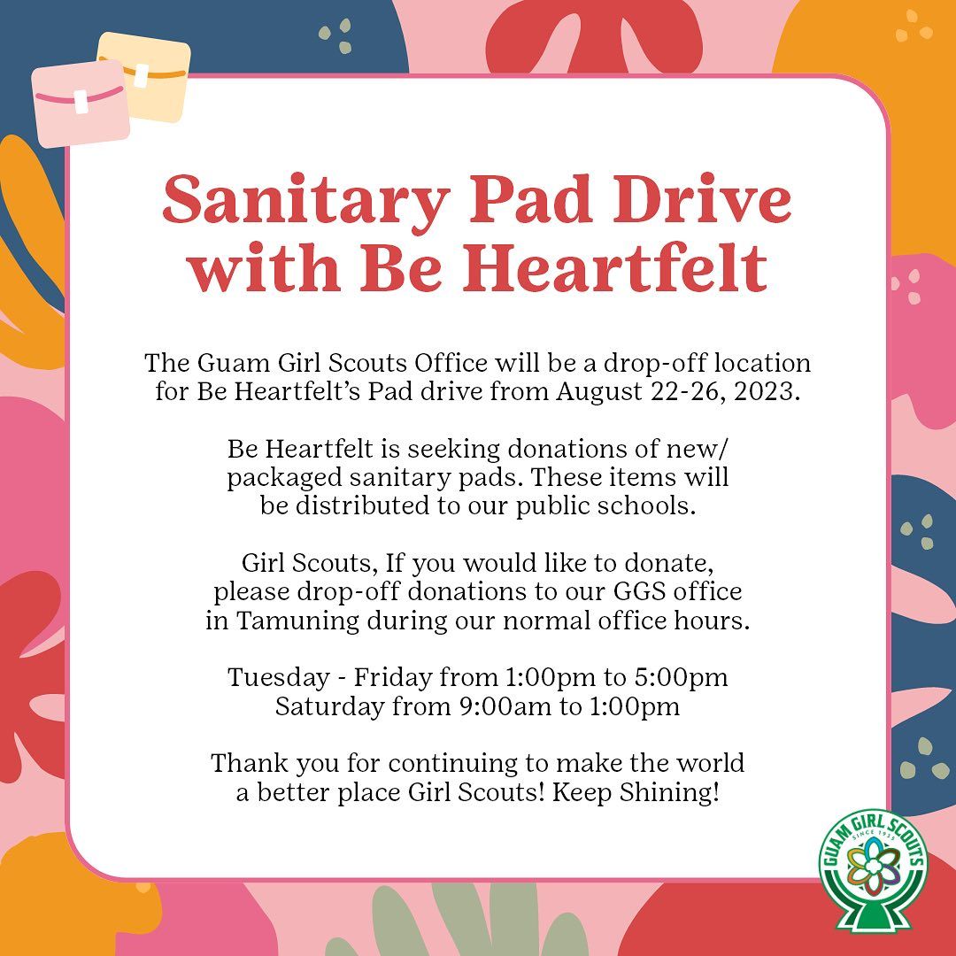 Sanitary pad drive - KUAM.com- KUAM News: On Air. Online. On Demand.