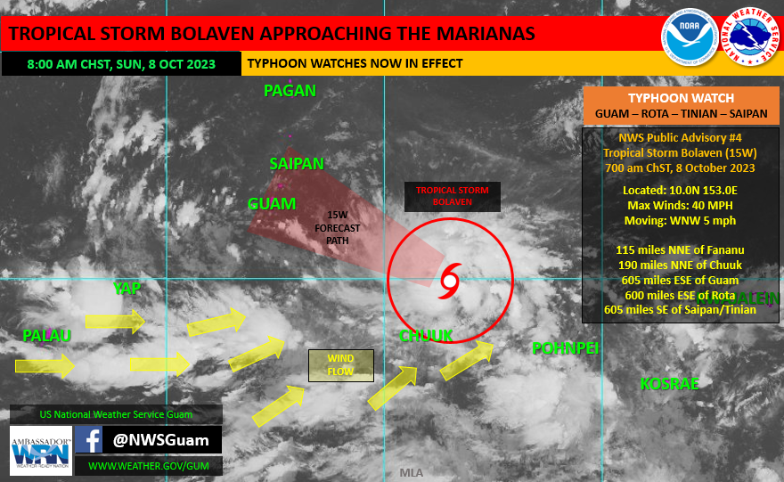 Typhoon Watch in Effect for Guam, Rota, Tinian, and Saipan - KUAM.com ...