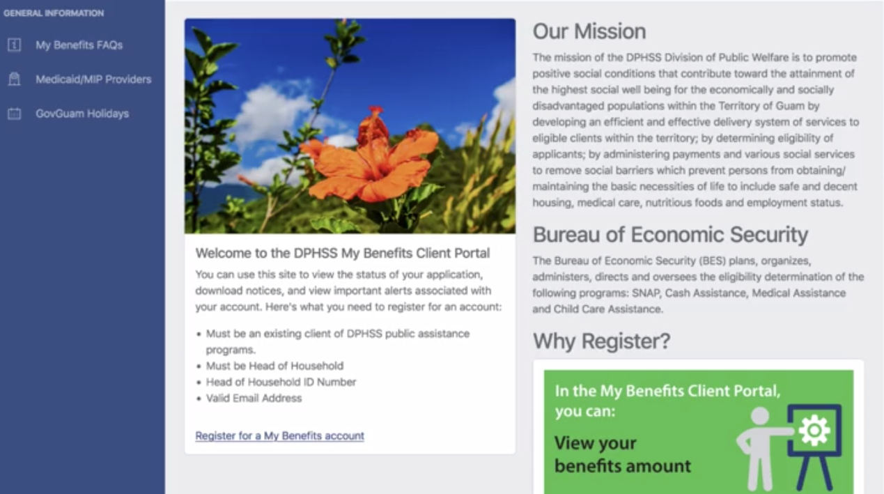 DPHSS launches client portal website - KUAM.com- KUAM News: On Air ...