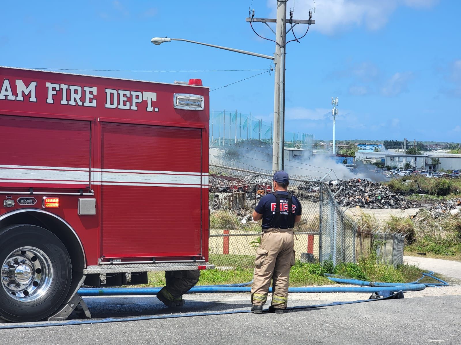 Guam Fire Department responds to 7th fire at same Harmon junkyard ...