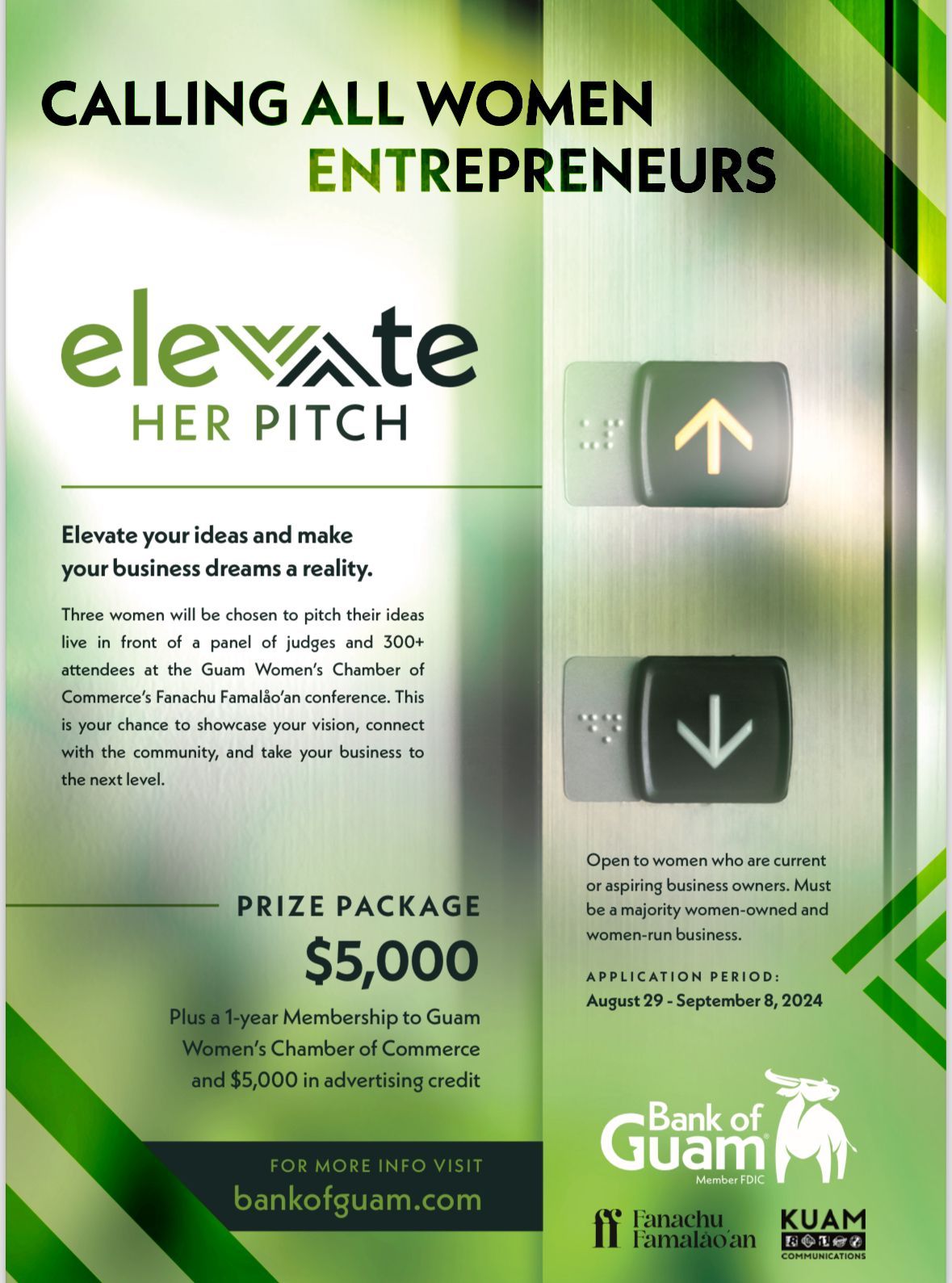 Bank of Guam, Guam Women’s Chamber of Commerce launch Elevate-HER pitch competition - KUAM.com ...