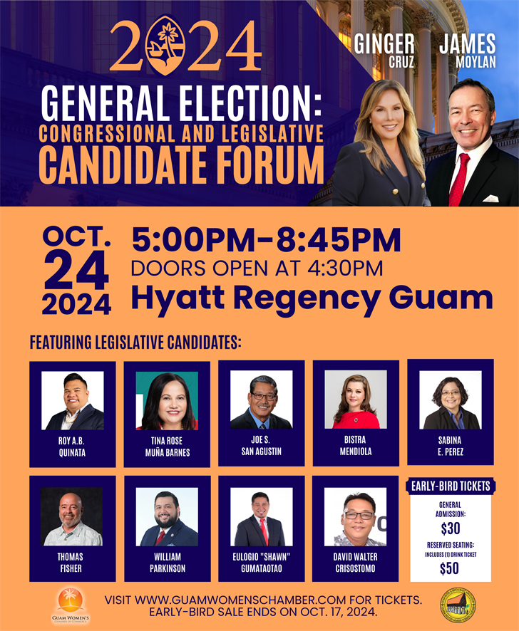 Guam Women’s Chamber of Commerce hosts 2024 General Election candidate ...