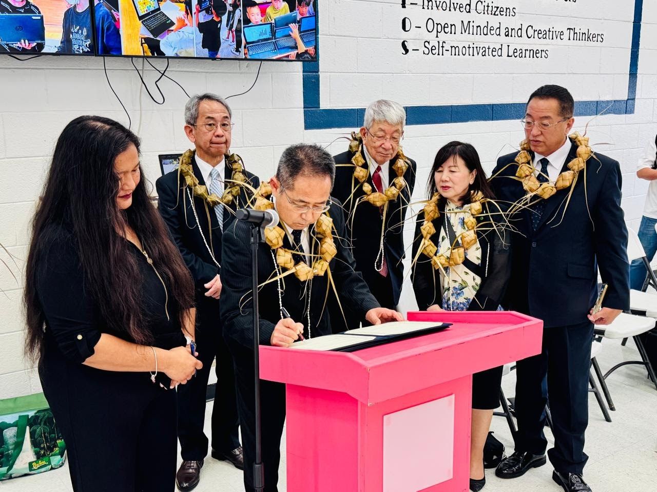 Jose Rios Middle School signs sister-school agreement with two m - KUAM ...