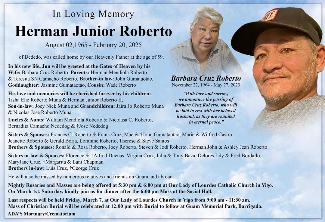 Herman Junior Roberto - KUAM.com- KUAM News: On Air. Online. On Demand.