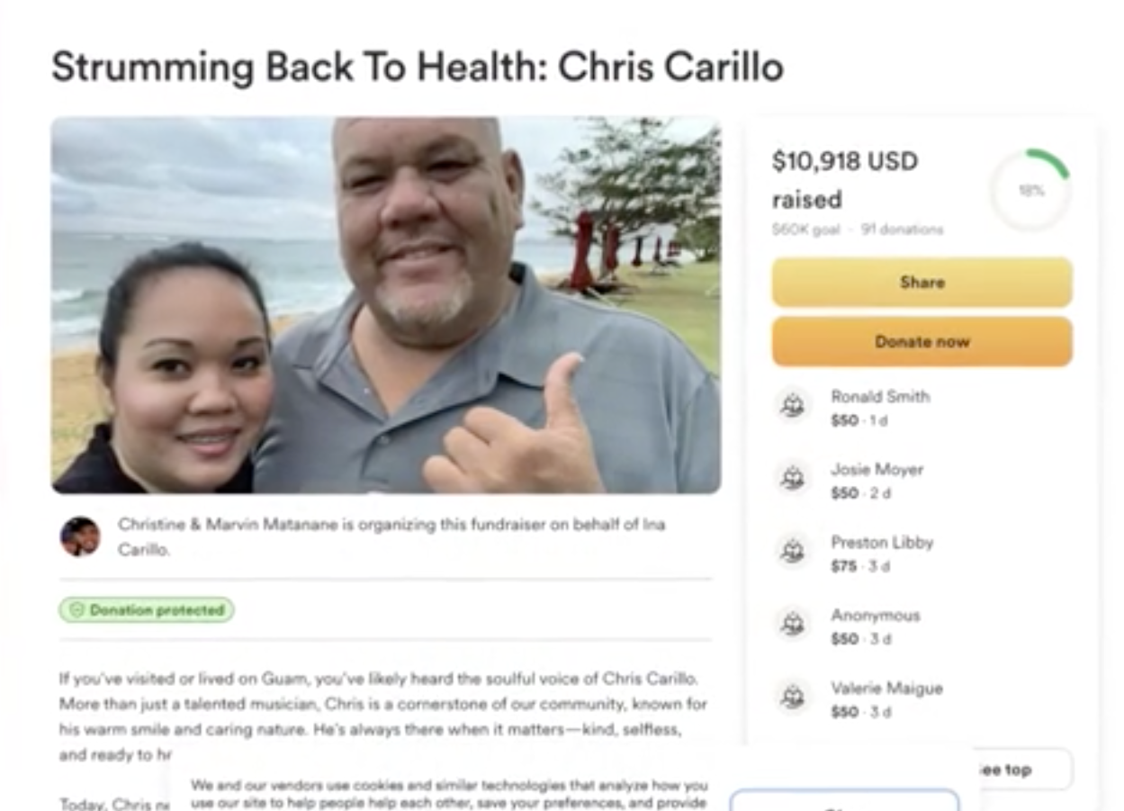 A liver transplant is needed for Chris Carillo to survive - KUAM.com ...
