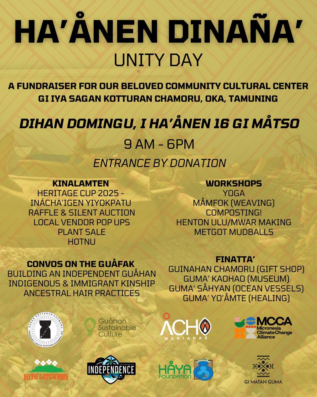 Celebrate Ha’ånen Dinaña’ with Sagan Kotturan CHamoru this Sunda - KUAM ...