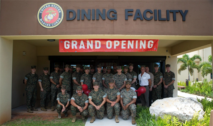 Marine Corps Base Camp Blaz opens the first Marine Corps chow hall on ...