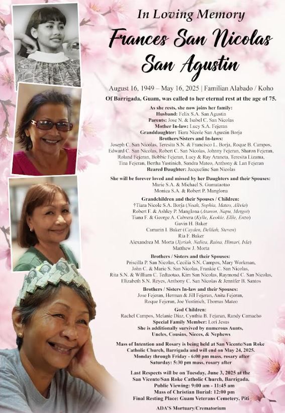 Death, Funeral & Burial Announcements - KUAM.com- KUAM News: On Air ...